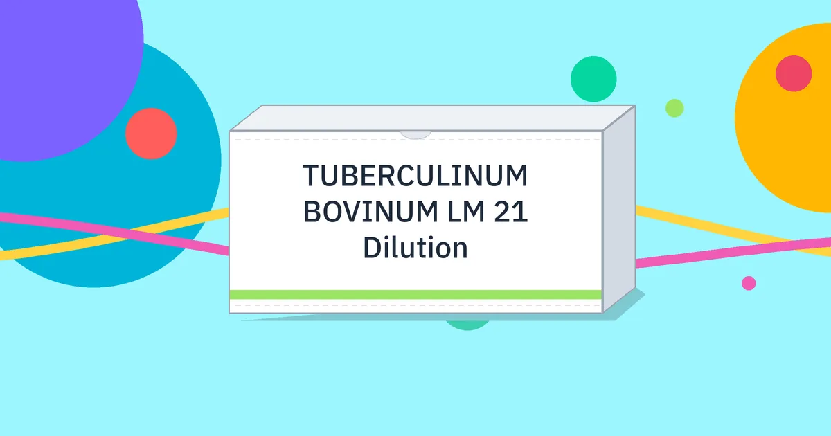Symbolbild: Packung mit der Aufschrift TUBERCULINUM BOVINUM LM 21 Dilution (PZN 13254021) – Verfügbarkeit und Bezug in Apotheken in Frankfurt am Main