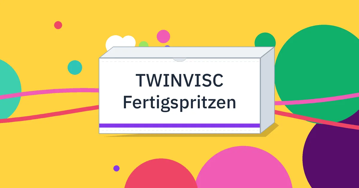Symbolbild: Packung mit der Aufschrift TWINVISC Fertigspritzen (PZN 02657371) – Verfügbarkeit und Bezug in Apotheken in Frankfurt am Main