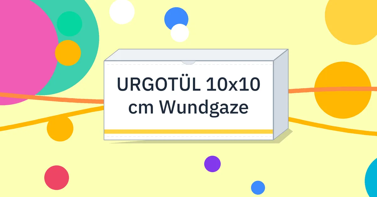 Symbolbild: Packung mit der Aufschrift URGOTÜL 10x10 cm Wundgaze (PZN 19461258) – Verfügbarkeit und Bezug in Apotheken in Frankfurt am Main