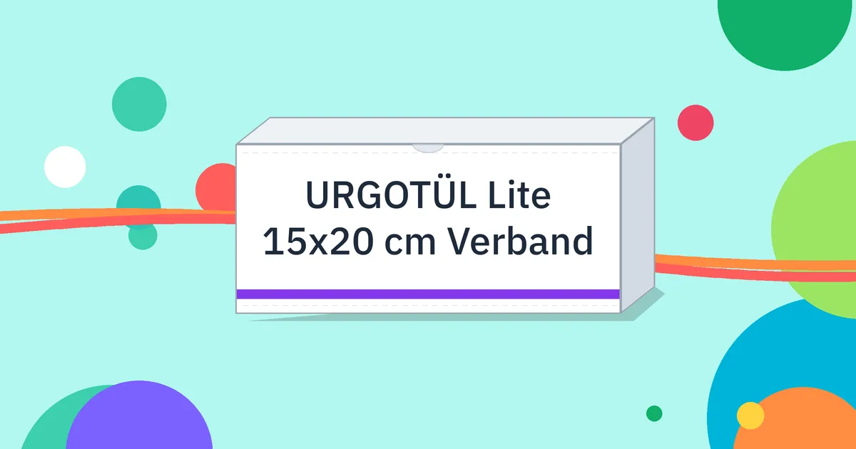 Symbolbild: Packung mit der Aufschrift URGOTÜL Lite 15x20 cm Verband (PZN 10261836) – Verfügbarkeit und Bezug in Apotheken in Frankfurt am Main