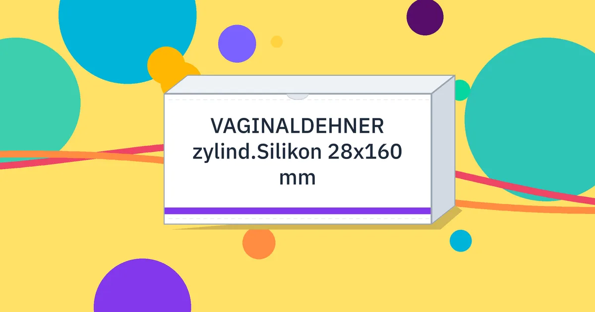 Symbolbild: Packung mit der Aufschrift VAGINALDEHNER zylind.Silikon 28x160 mm (PZN 07324042) – Verfügbarkeit und Bezug in Apotheken in Frankfurt am Main