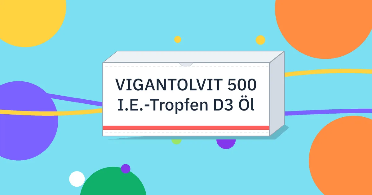 Symbolbild: Packung mit der Aufschrift VIGANTOLVIT 500 I.E.-Tropfen D3 Öl (PZN 18192939) – Verfügbarkeit und Bezug in Apotheken in Frankfurt am Main