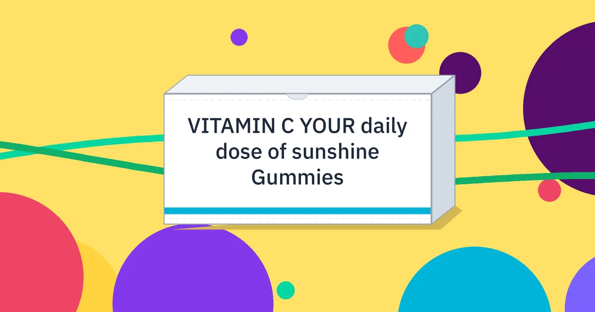 Symbolbild: Packung mit der Aufschrift VITAMIN C YOUR daily dose of sunshine Gummies (PZN 19198097) – Verfügbarkeit und Bezug in Apotheken in Frankfurt am Main
