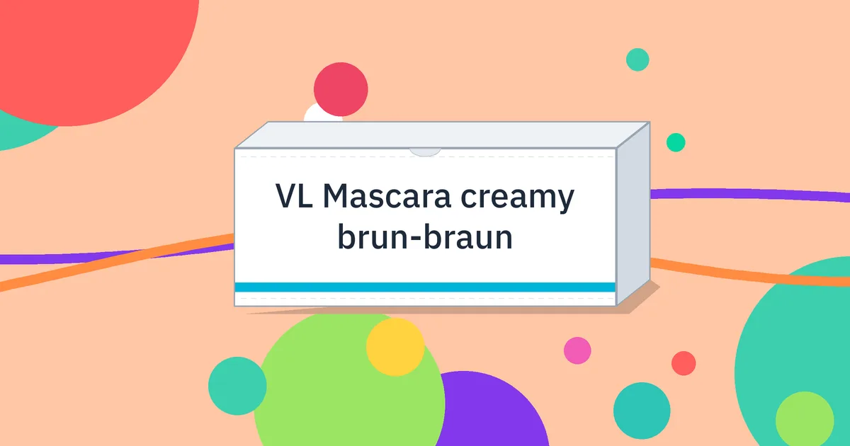 Symbolbild: Packung mit der Aufschrift VL Mascara creamy brun-braun (PZN 11002462) – Verfügbarkeit und Bezug in Apotheken in Frankfurt am Main