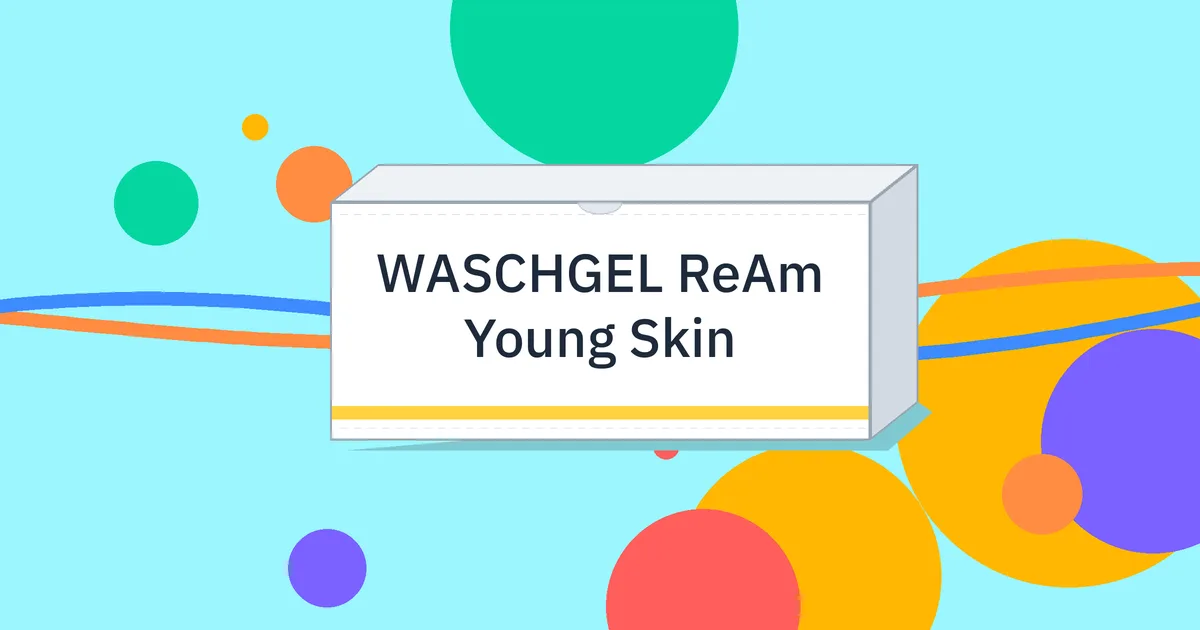 Symbolbild: Packung mit der Aufschrift WASCHGEL ReAm Young Skin (PZN 13887393) – Verfügbarkeit und Bezug in Apotheken in Frankfurt am Main
