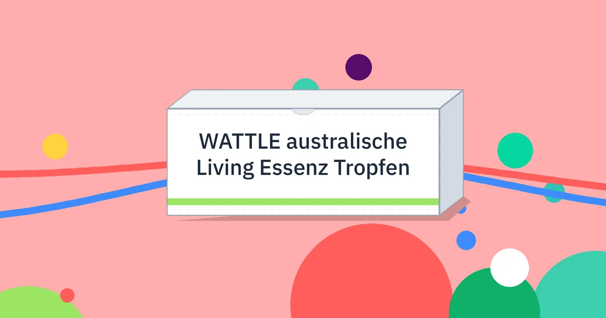 Symbolbild: Packung mit der Aufschrift WATTLE australische Living Essenz Tropfen (PZN 05011480) – Verfügbarkeit und Bezug in Apotheken in Frankfurt am Main