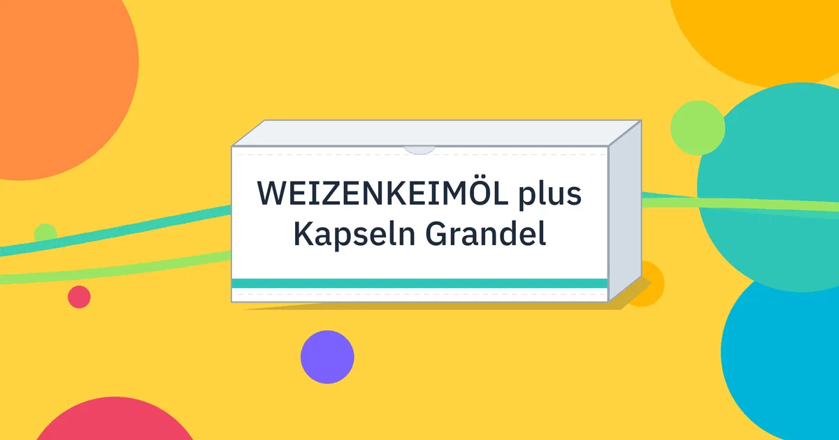 Symbolbild: Packung mit der Aufschrift WEIZENKEIMÖL plus Kapseln Grandel (PZN 04679879) – Verfügbarkeit und Bezug in Apotheken in Frankfurt am Main