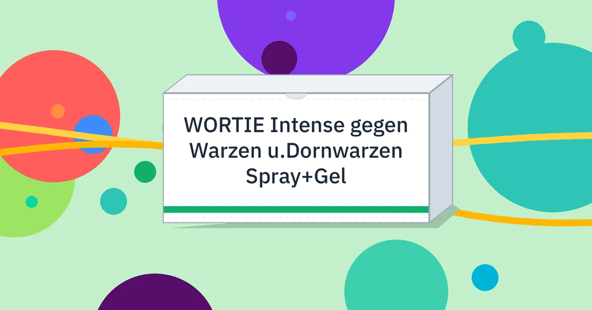 Symbolbild: Packung mit der Aufschrift WORTIE Intense gegen Warzen u.Dornwarzen Spray+Gel (PZN 15261692) – Verfügbarkeit und Bezug in Apotheken in Frankfurt am Main