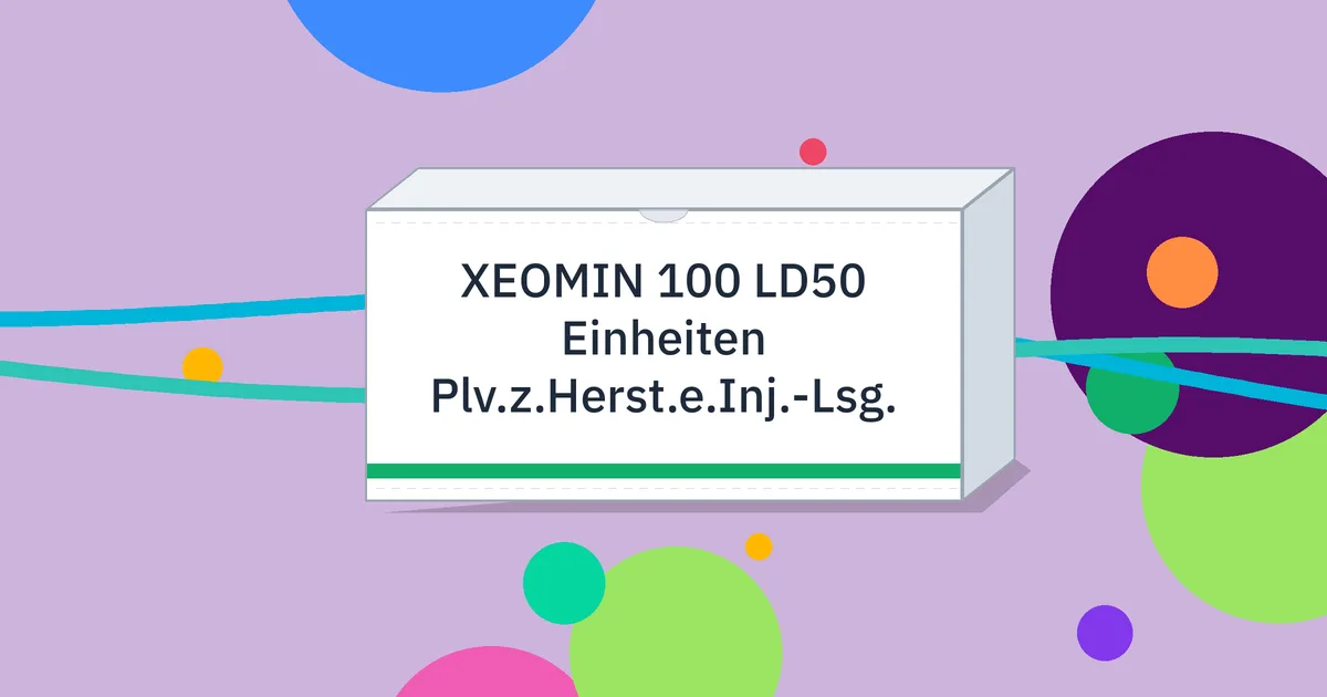 Symbolbild: Packung mit der Aufschrift XEOMIN 100 LD50 Einheiten Plv.z.Herst.e.Inj.-Lsg. (PZN 10737813) – Verfügbarkeit und Bezug in Apotheken in Frankfurt am Main