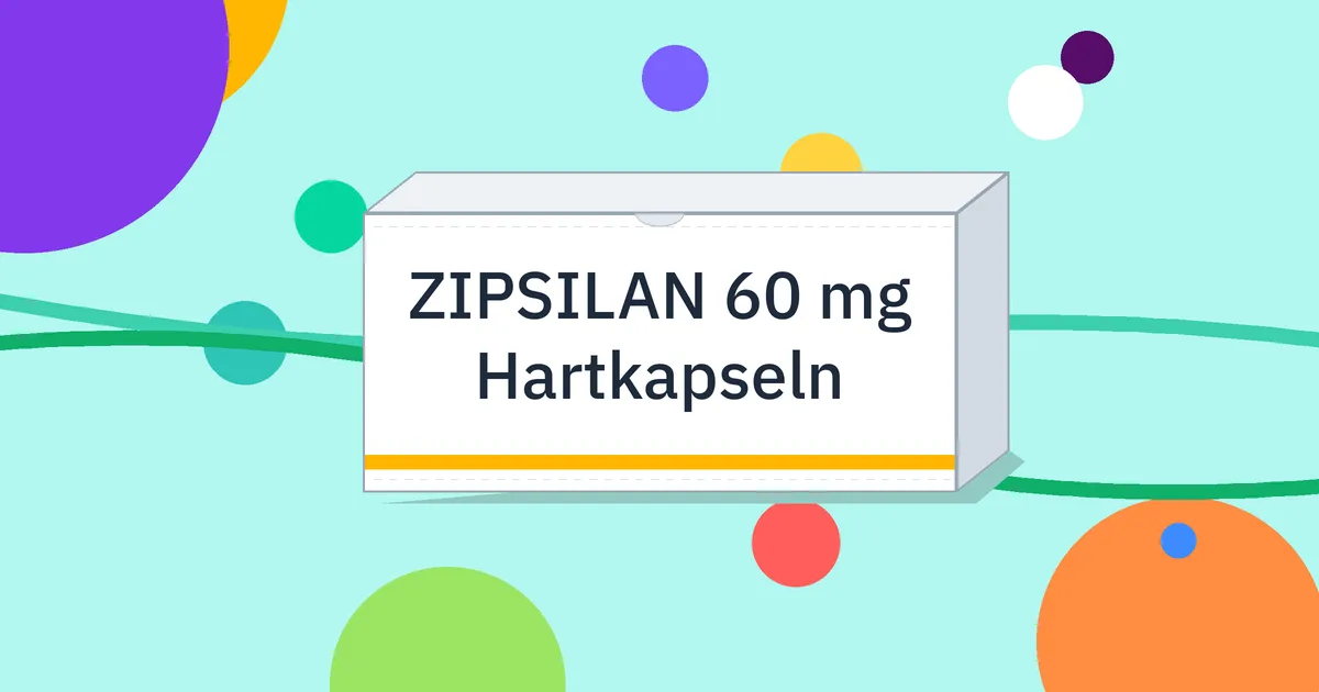 Symbolbild: Packung mit der Aufschrift ZIPSILAN 60 mg Hartkapseln (PZN 01821495) – Verfügbarkeit und Bezug in Apotheken in Frankfurt am Main