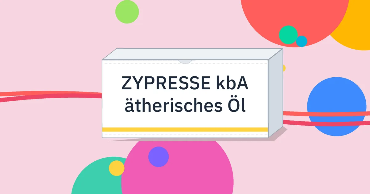 Symbolbild: Packung mit der Aufschrift ZYPRESSE kbA ätherisches Öl (PZN 00722621) – Verfügbarkeit und Bezug in Apotheken in Frankfurt am Main