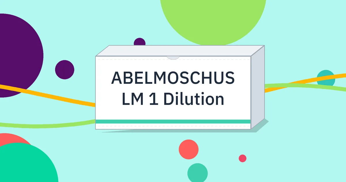 Symbolbild: Packung mit der Aufschrift ABELMOSCHUS LM 1 Dilution (PZN 12750048) – Verfügbarkeit und Bezug in Apotheken in Frankfurt am Main