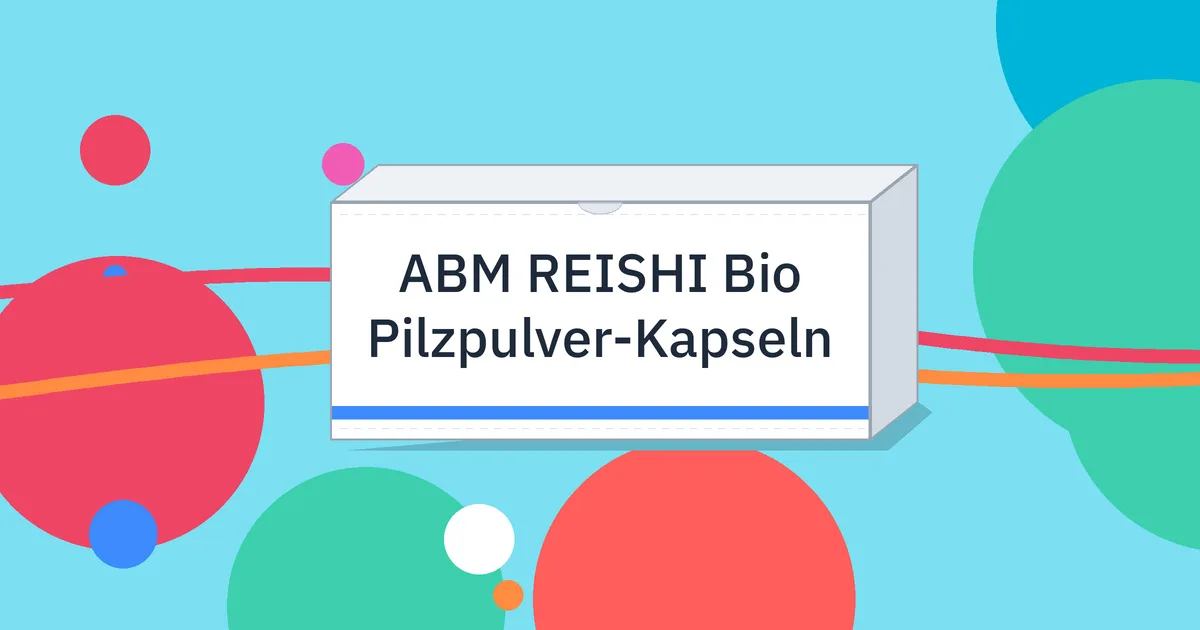 Symbolbild: Packung mit der Aufschrift ABM REISHI Bio Pilzpulver-Kapseln (PZN 19710224) – Verfügbarkeit und Bezug in Apotheken in Frankfurt am Main