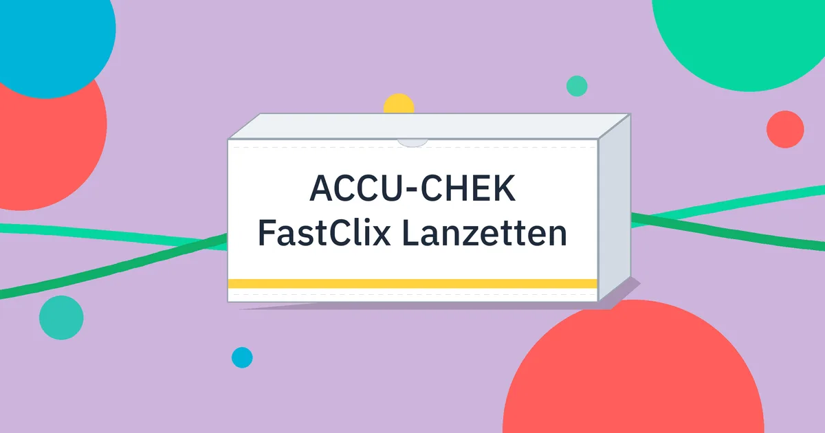 Symbolbild: Packung mit der Aufschrift ACCU-CHEK FastClix Lanzetten (PZN 13413577) – Verfügbarkeit und Bezug in Apotheken in Frankfurt am Main