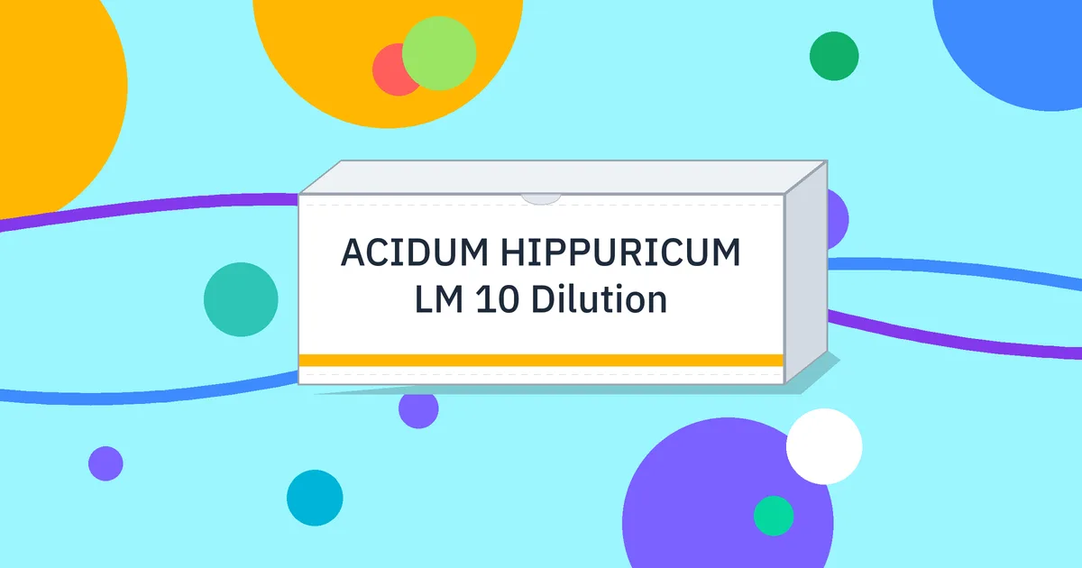 Symbolbild: Packung mit der Aufschrift ACIDUM HIPPURICUM LM 10 Dilution (PZN 13277329) – Verfügbarkeit und Bezug in Apotheken in Frankfurt am Main