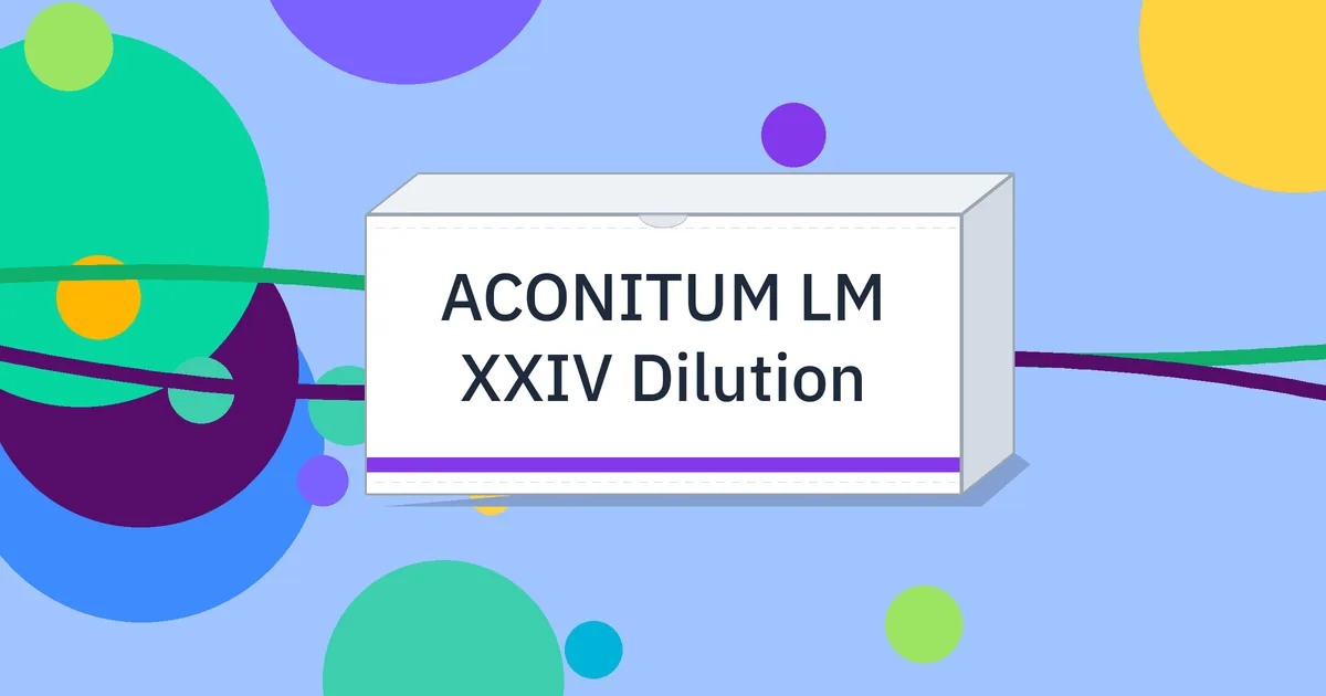 Symbolbild: Packung mit der Aufschrift ACONITUM LM XXIV Dilution (PZN 02673447) – Verfügbarkeit und Bezug in Apotheken in Frankfurt am Main