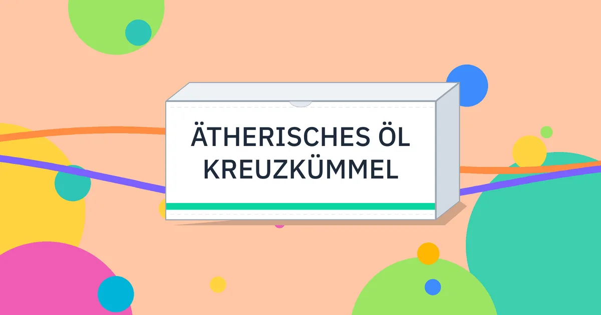 Symbolbild: Packung mit der Aufschrift ÄTHERISCHES ÖL KREUZKÜMMEL (PZN 20026740) – Verfügbarkeit und Bezug in Apotheken in Frankfurt am Main