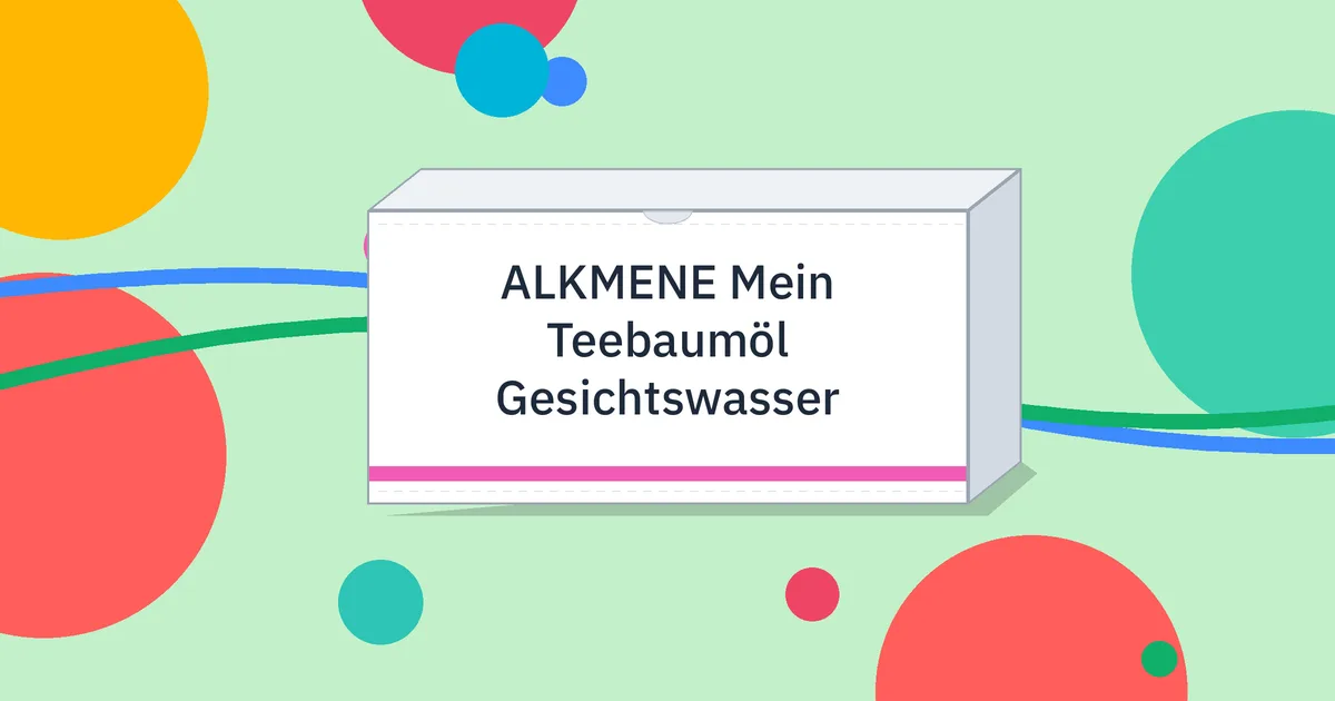 Symbolbild: Packung mit der Aufschrift ALKMENE Mein Teebaumöl Gesichtswasser (PZN 17638557) – Verfügbarkeit und Bezug in Apotheken in Frankfurt am Main