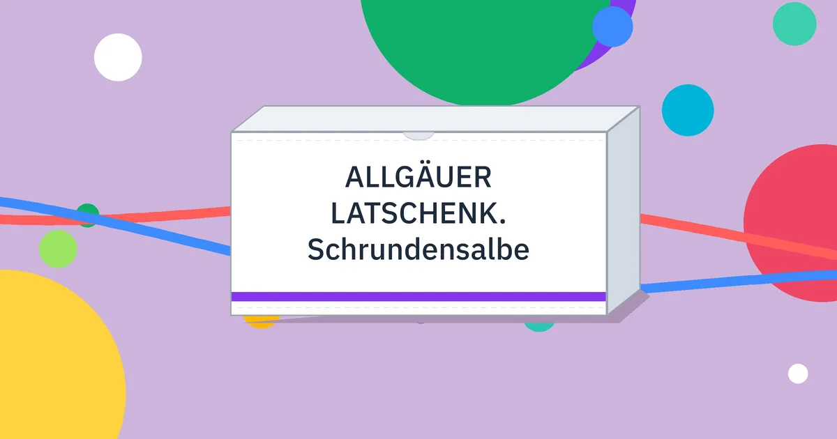 Symbolbild: Packung mit der Aufschrift ALLGÄUER LATSCHENK. Schrundensalbe (PZN 01490070) – Verfügbarkeit und Bezug in Apotheken in Frankfurt am Main