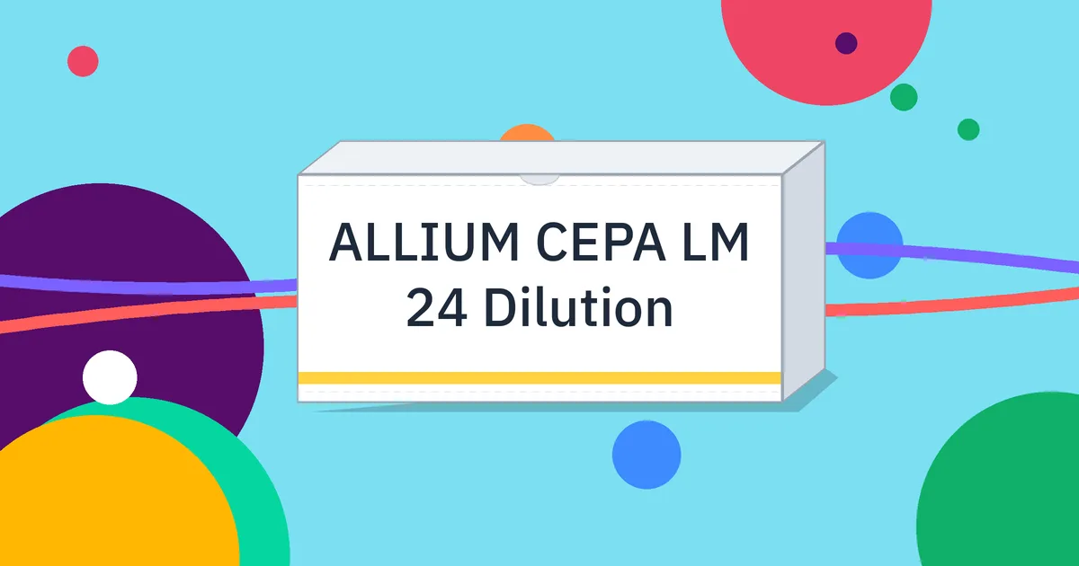 Symbolbild: Packung mit der Aufschrift ALLIUM CEPA LM 24 Dilution (PZN 12756789) – Verfügbarkeit und Bezug in Apotheken in Frankfurt am Main