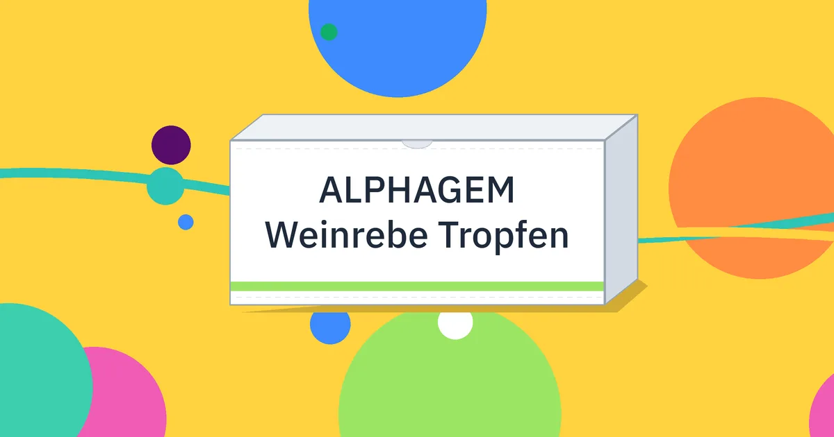 Symbolbild: Packung mit der Aufschrift ALPHAGEM Weinrebe Tropfen (PZN 20297918) – Verfügbarkeit und Bezug in Apotheken in Frankfurt am Main