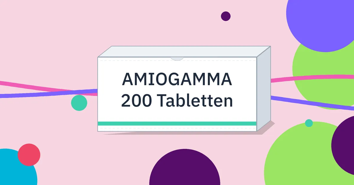 Symbolbild: Packung mit der Aufschrift AMIOGAMMA 200 Tabletten (PZN 00990534) – Verfügbarkeit und Bezug in Apotheken in Frankfurt am Main