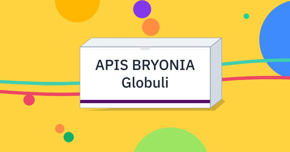 Symbolbild: Packung mit der Aufschrift APIS BRYONIA Globuli (PZN 08783645) – Verfügbarkeit und Bezug in Apotheken in Frankfurt am Main
