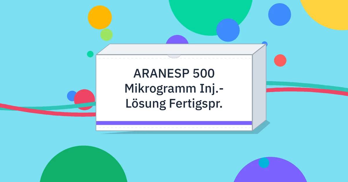 Symbolbild: Packung mit der Aufschrift ARANESP 500 Mikrogramm Inj.-Lösung Fertigspr. (PZN 13582860) – Verfügbarkeit und Bezug in Apotheken in Frankfurt am Main