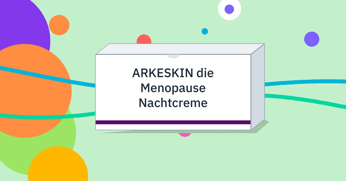Symbolbild: Packung mit der Aufschrift ARKESKIN die Menopause Nachtcreme (PZN 18786053) – Verfügbarkeit und Bezug in Apotheken in Frankfurt am Main