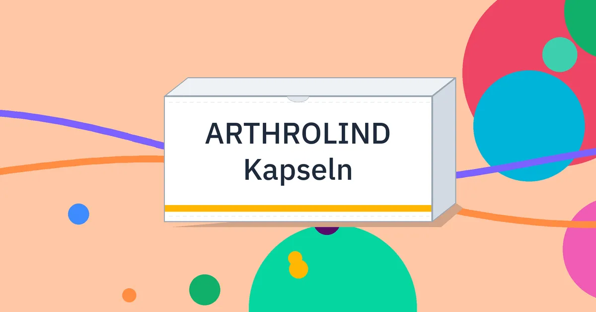Symbolbild: Packung mit der Aufschrift ARTHROLIND Kapseln (PZN 16744487) – Verfügbarkeit und Bezug in Apotheken in Frankfurt am Main