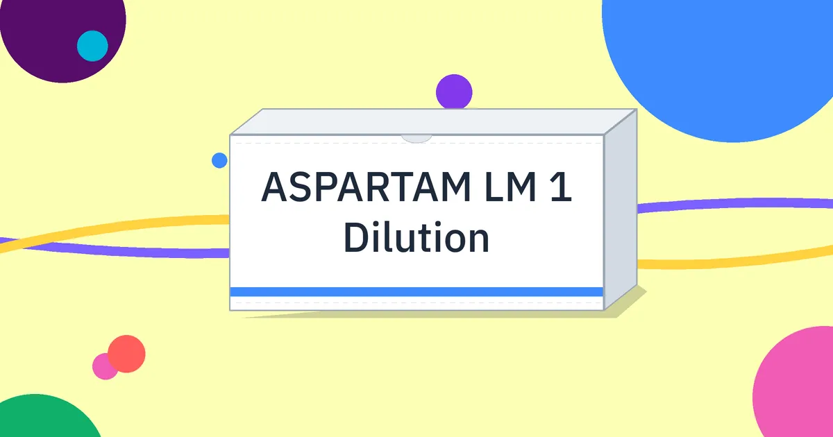 Symbolbild: Packung mit der Aufschrift ASPARTAM LM 1 Dilution (PZN 12781847) – Verfügbarkeit und Bezug in Apotheken in Frankfurt am Main