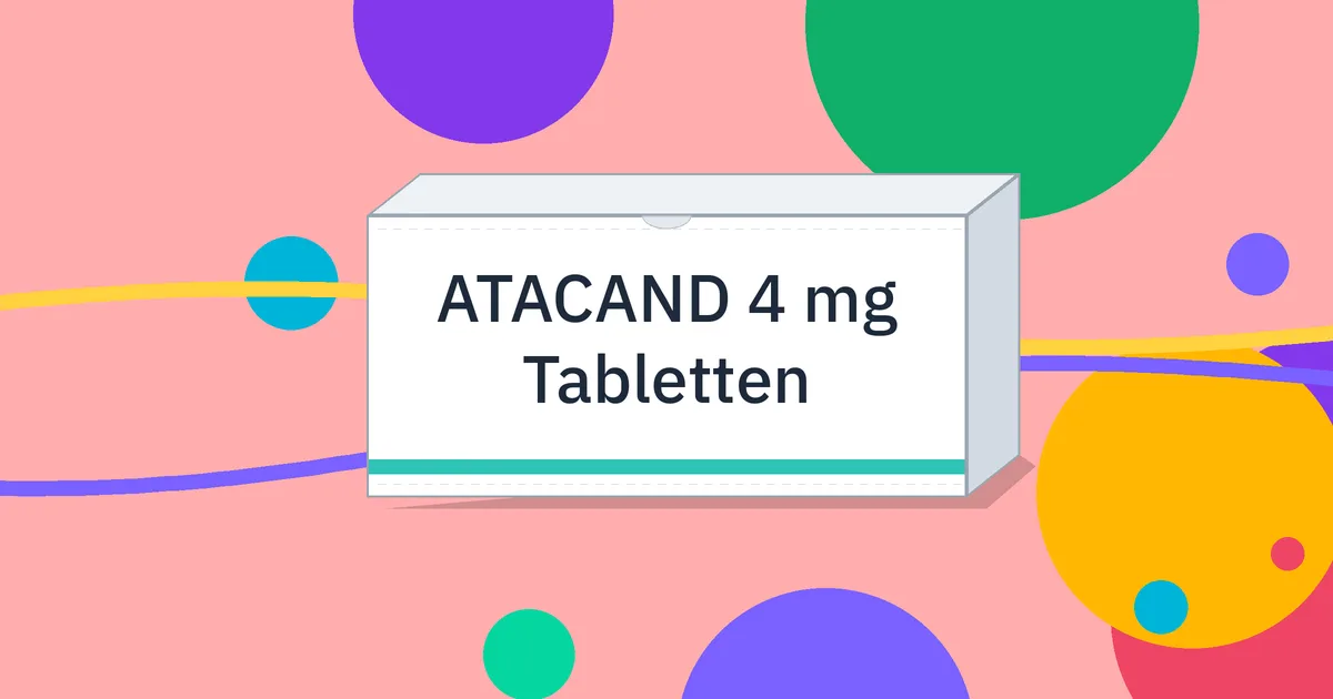 Symbolbild: Packung mit der Aufschrift ATACAND 4 mg Tabletten (PZN 08736686) – Verfügbarkeit und Bezug in Apotheken in Frankfurt am Main