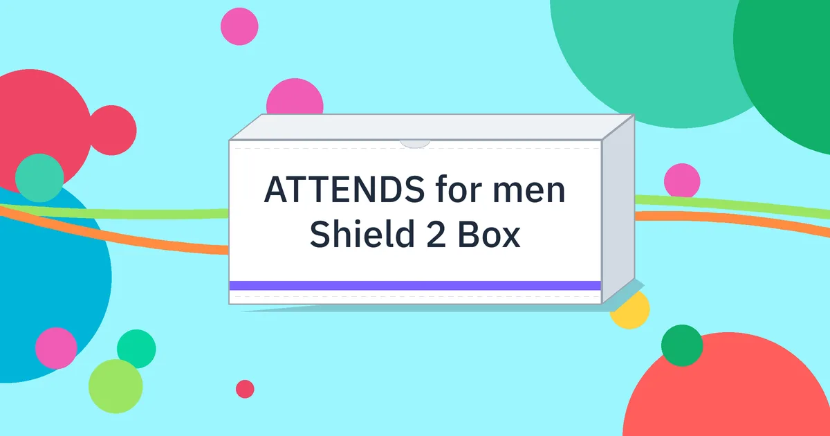 Symbolbild: Packung mit der Aufschrift ATTENDS for men Shield 2 Box (PZN 02414964) – Verfügbarkeit und Bezug in Apotheken in Frankfurt am Main