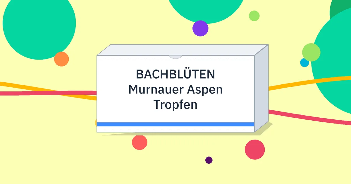 Symbolbild: Packung mit der Aufschrift BACHBLÜTEN Murnauer Aspen Tropfen (PZN 07752401) – Verfügbarkeit und Bezug in Apotheken in Frankfurt am Main