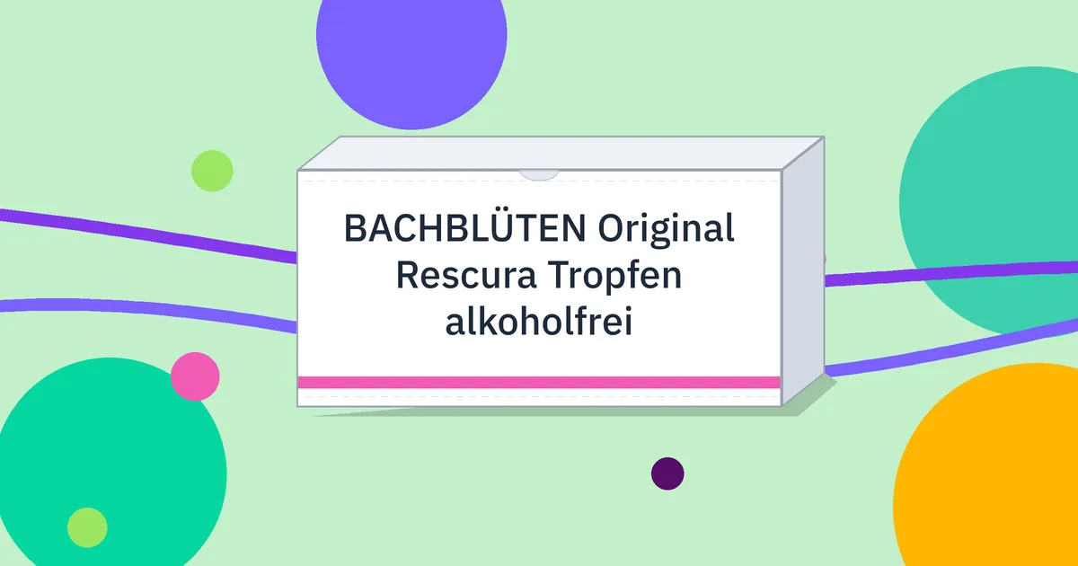 Symbolbild: Packung mit der Aufschrift BACHBLÜTEN Original Rescura Tropfen alkoholfrei (PZN 16391818) – Verfügbarkeit und Bezug in Apotheken in Frankfurt am Main