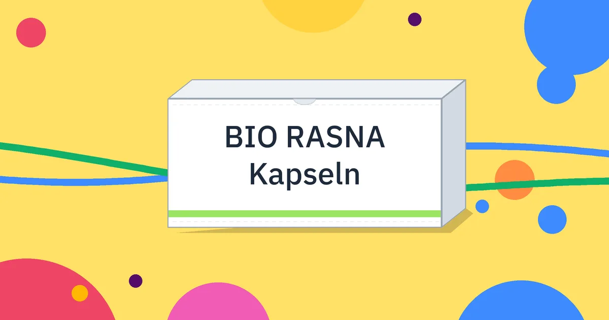Symbolbild: Packung mit der Aufschrift BIO RASNA Kapseln (PZN 16707233) – Verfügbarkeit und Bezug in Apotheken in Frankfurt am Main
