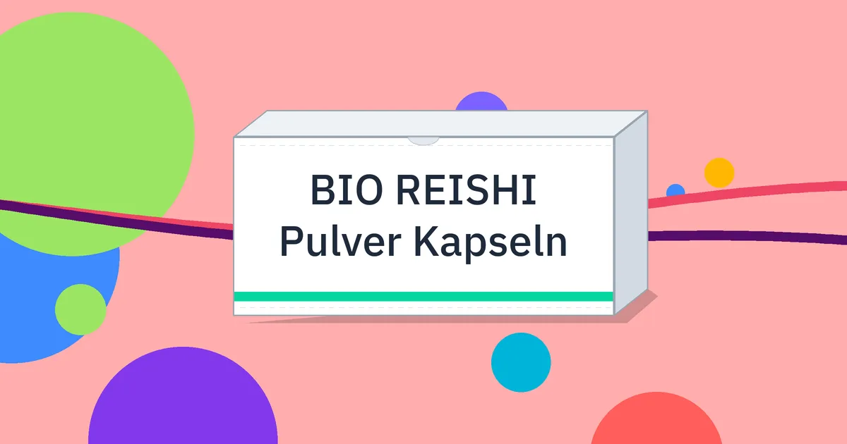 Symbolbild: Packung mit der Aufschrift BIO REISHI Pulver Kapseln (PZN 17628352) – Verfügbarkeit und Bezug in Apotheken in Frankfurt am Main