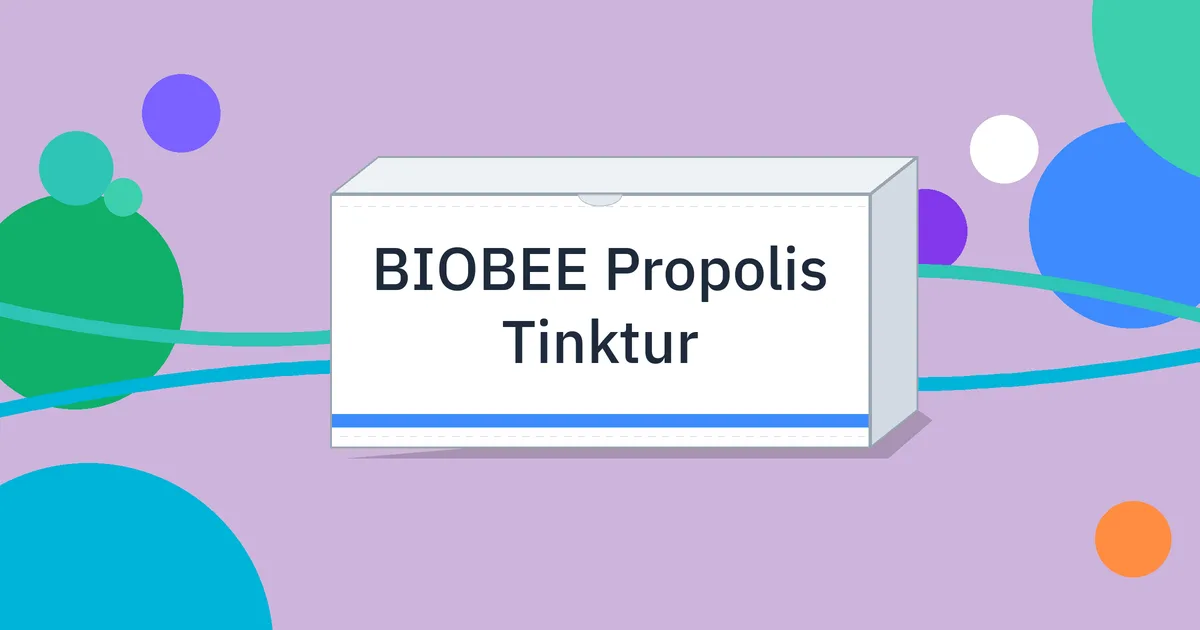 Symbolbild: Packung mit der Aufschrift BIOBEE Propolis Tinktur (PZN 12543674) – Verfügbarkeit und Bezug in Apotheken in Frankfurt am Main