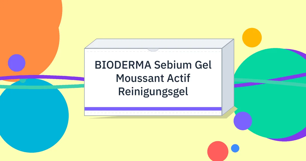 Symbolbild: Packung mit der Aufschrift BIODERMA Sebium Gel Moussant Actif Reinigungsgel (PZN 17513117) – Verfügbarkeit und Bezug in Apotheken in Frankfurt am Main