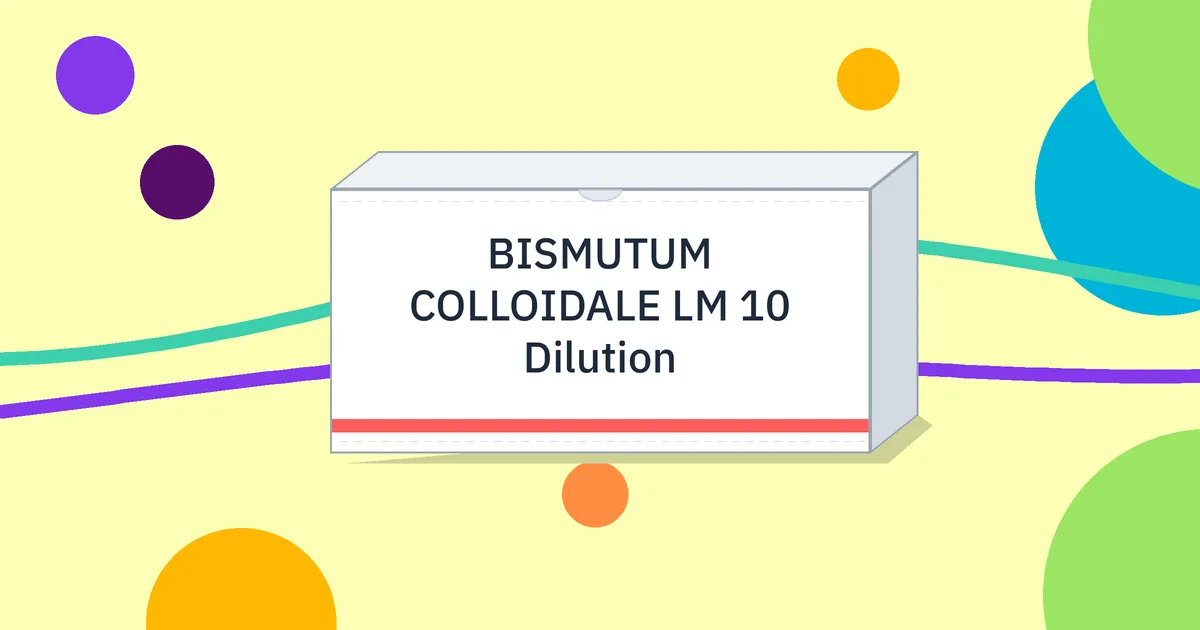 Symbolbild: Packung mit der Aufschrift BISMUTUM COLLOIDALE LM 10 Dilution (PZN 13385906) – Verfügbarkeit und Bezug in Apotheken in Frankfurt am Main
