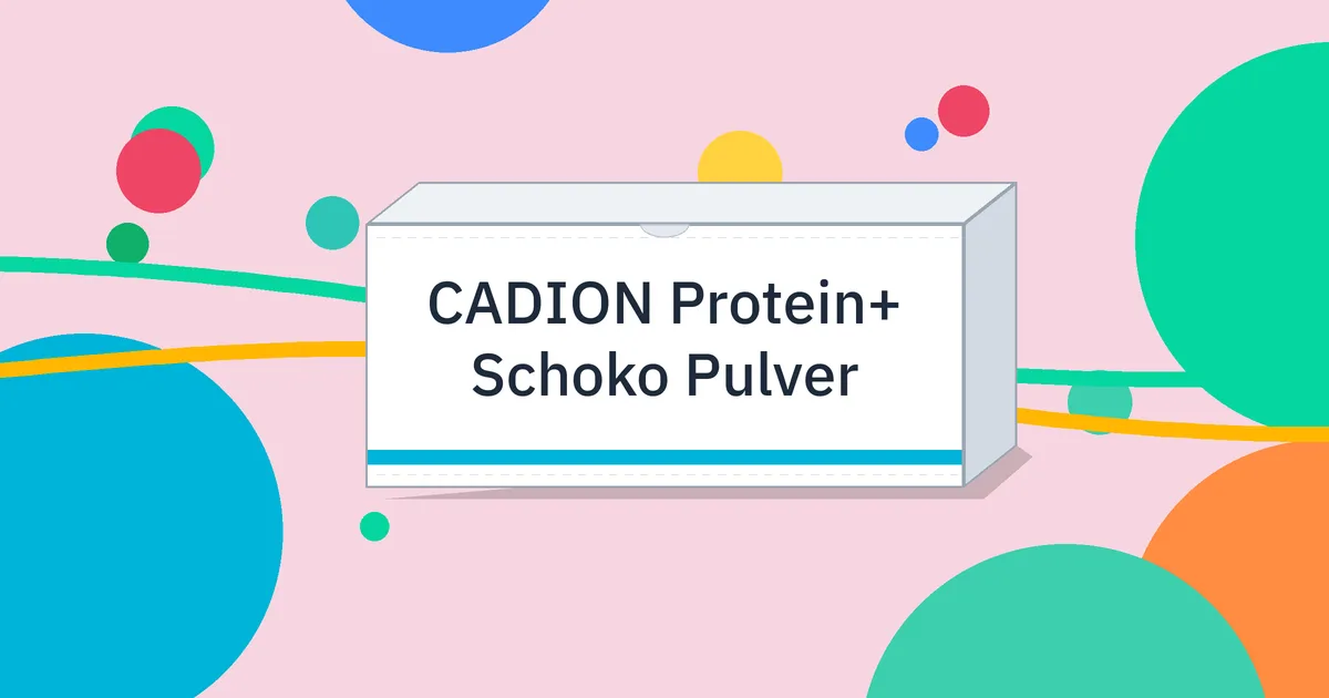 Symbolbild: Packung mit der Aufschrift CADION Protein+ Schoko Pulver (PZN 01179165) – Verfügbarkeit und Bezug in Apotheken in Frankfurt am Main