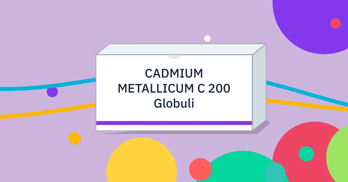 Symbolbild: Packung mit der Aufschrift CADMIUM METALLICUM C 200 Globuli (PZN 16689564) – Verfügbarkeit und Bezug in Apotheken in Frankfurt am Main
