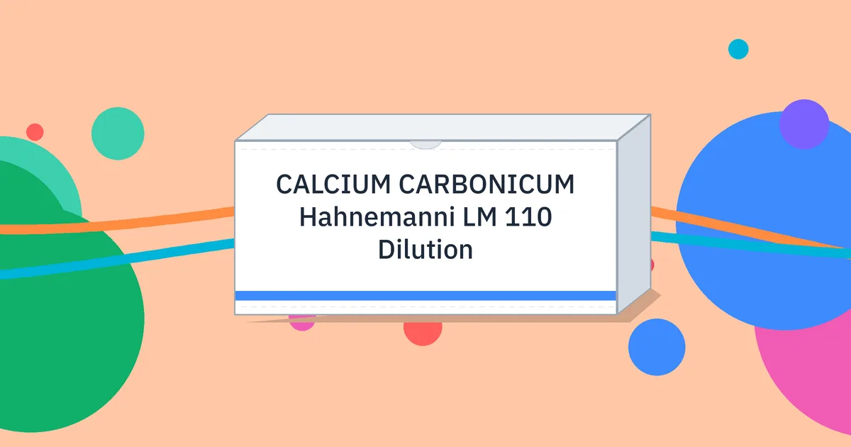 Symbolbild: Packung mit der Aufschrift CALCIUM CARBONICUM Hahnemanni LM 110 Dilution (PZN 12803744) – Verfügbarkeit und Bezug in Apotheken in Frankfurt am Main