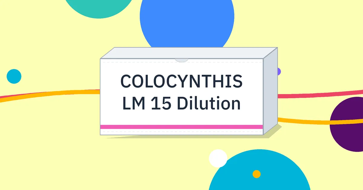 Symbolbild: Packung mit der Aufschrift COLOCYNTHIS LM 15 Dilution (PZN 12832680) – Verfügbarkeit und Bezug in Apotheken in Frankfurt am Main