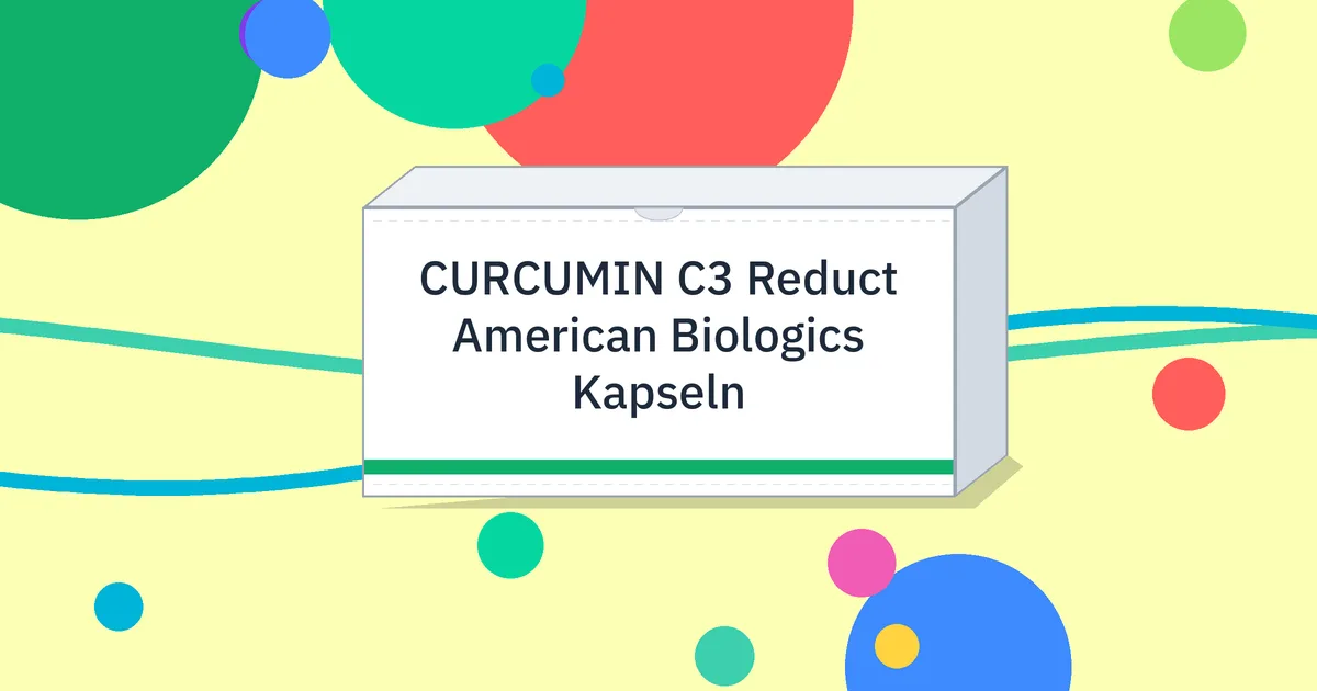 Symbolbild: Packung mit der Aufschrift CURCUMIN C3 Reduct American Biologics Kapseln (PZN 20201611) – Verfügbarkeit und Bezug in Apotheken in Frankfurt am Main