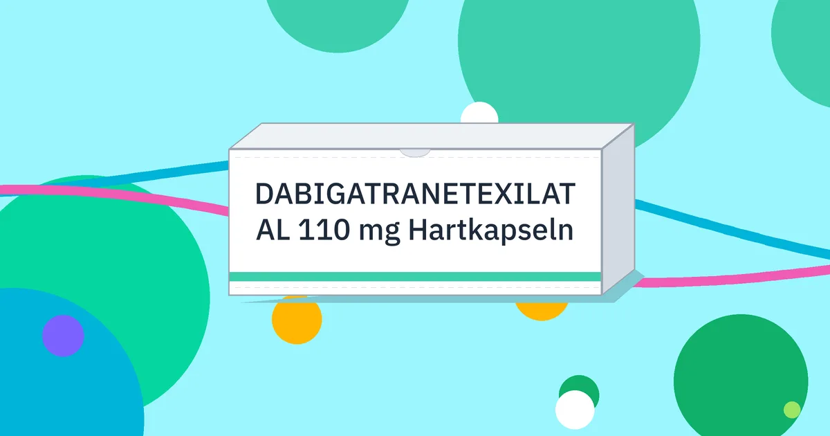 Symbolbild: Packung mit der Aufschrift DABIGATRANETEXILAT AL 110 mg Hartkapseln (PZN 18372162) – Verfügbarkeit und Bezug in Apotheken in Frankfurt am Main