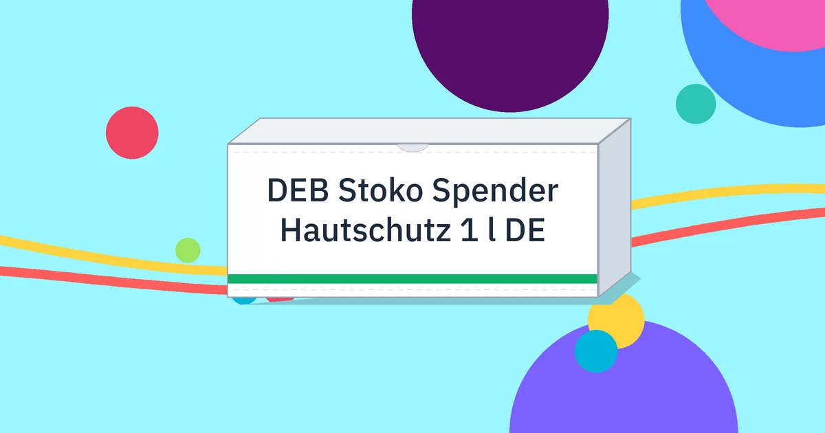 Symbolbild: Packung mit der Aufschrift DEB Stoko Spender Hautschutz 1 l DE (PZN 12548890) – Verfügbarkeit und Bezug in Apotheken in Frankfurt am Main