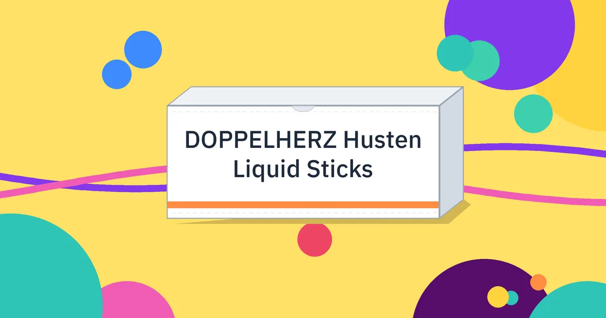 Symbolbild: Packung mit der Aufschrift DOPPELHERZ Husten Liquid Sticks (PZN 14236249) – Verfügbarkeit und Bezug in Apotheken in Frankfurt am Main