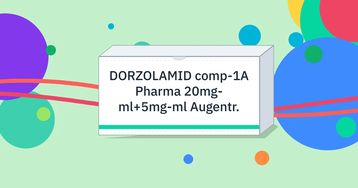 Symbolbild: Packung mit der Aufschrift DORZOLAMID comp-1A Pharma 20mg-ml+5mg-ml Augentr. (PZN 20303085) – Verfügbarkeit und Bezug in Apotheken in Frankfurt am Main