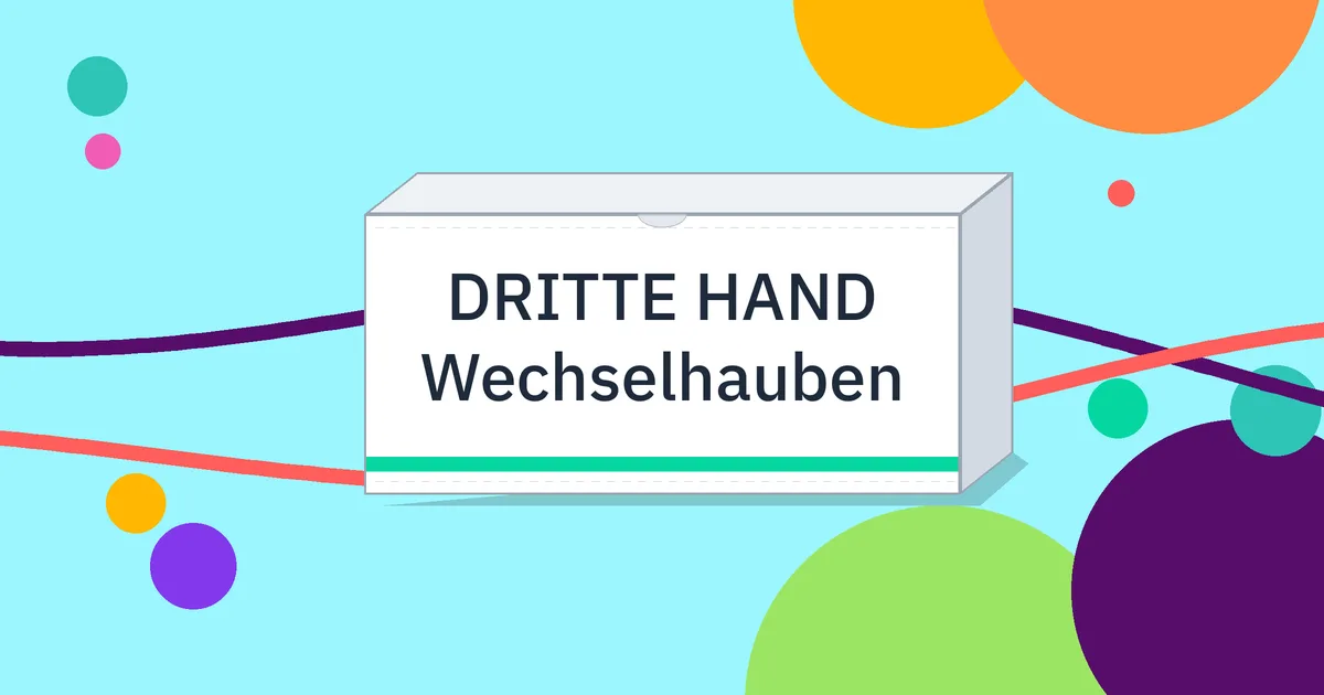 Symbolbild: Packung mit der Aufschrift DRITTE HAND Wechselhauben (PZN 07476220) – Verfügbarkeit und Bezug in Apotheken in Frankfurt am Main